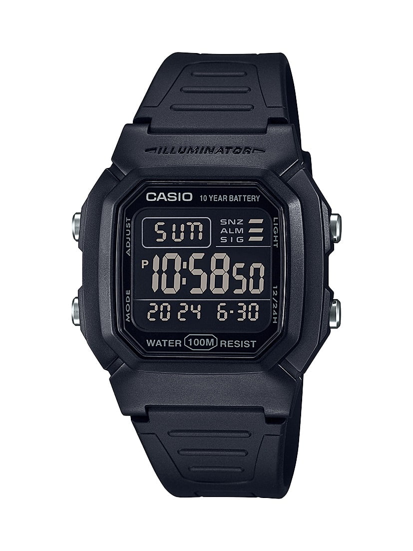 Casio Illuminator Black Digital Quartz Stopwatch - Walmart.com