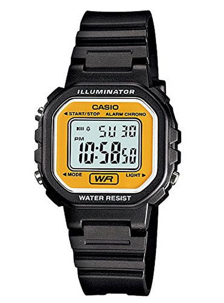 Casio #LA20WH-9A Women's Black Chronograph Alarm LCD Digital Watch ...