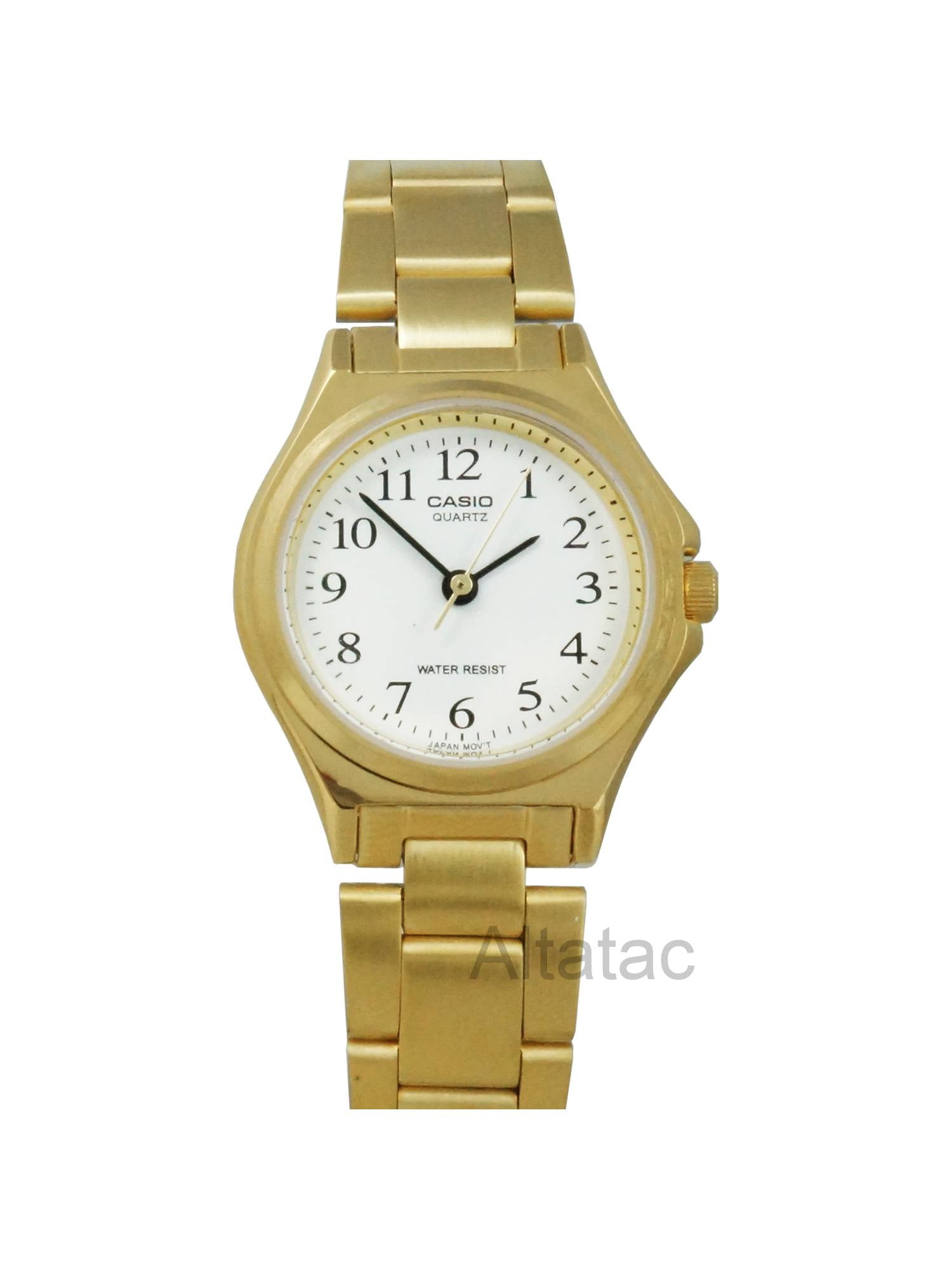 Casio Ltp 1130n 7b Womens Quartz Gold Analog Dress Watch W White Numbered Dial