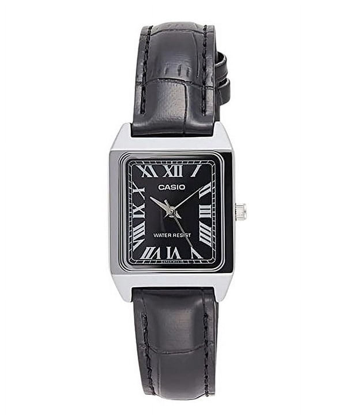 Casio Women's Analog Water Resistant Watch, LTP-V007L-1B, Rectangular ...