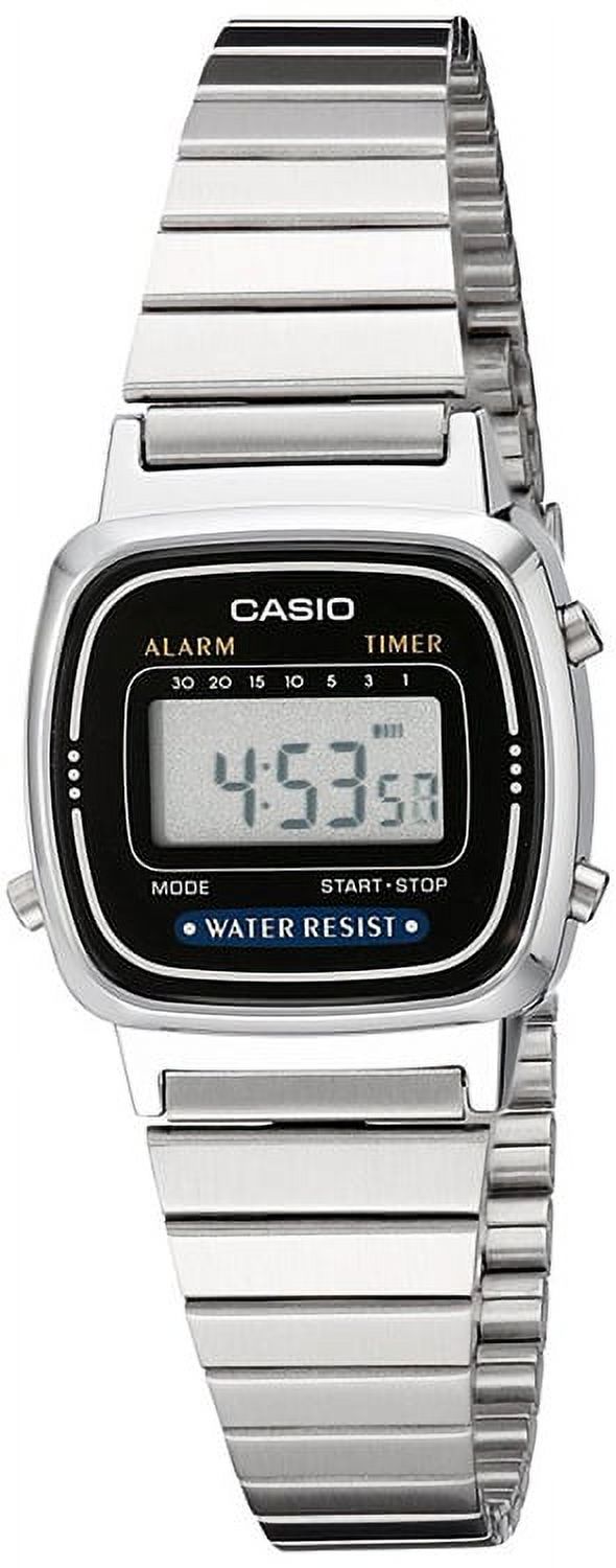 A168WEM-7VT Vintage Silver Digital Watch - Walmart.com