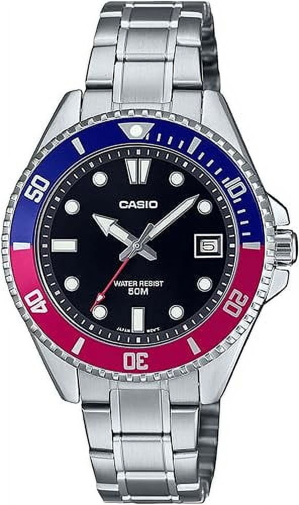 Casio MDV10D-1A3V Unisex Dive Inspired 38 mm Stainless Steel Black Dial ...