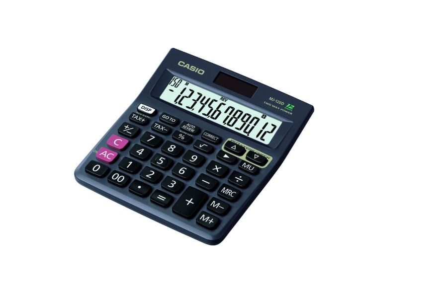 Casio MJ-120D 150 Steps Check and Correct Desktop Calculator with Tax ...