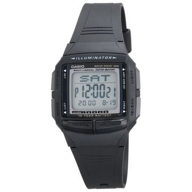 Casio Male Adult DB36-1AV Multilingual Databank Watch - Walmart.com