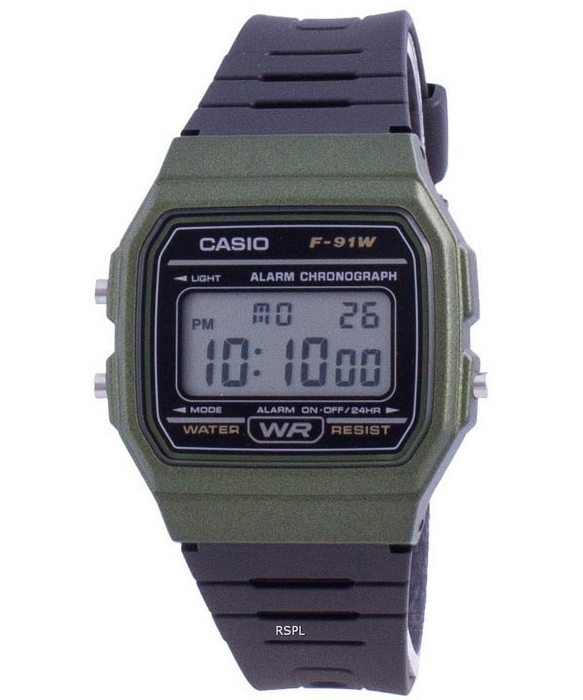 Casio Men's 13 mm Silicone Classic Resin Wristwatch, Green - Walmart.com