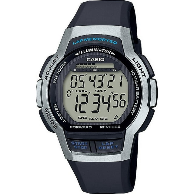 Casio Men's 60-Lap Runner's Watch - WS1000H-1A2V - Walmart.com