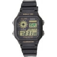 Casio Men's AE1200WH-1BV Black Resin Quartz Sport Digital Watch - Walmart.com