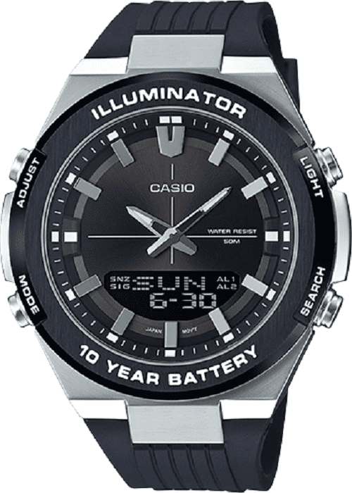 Casio Men's Analog-Digital Black Watch AMW860-8AV - Walmart.com