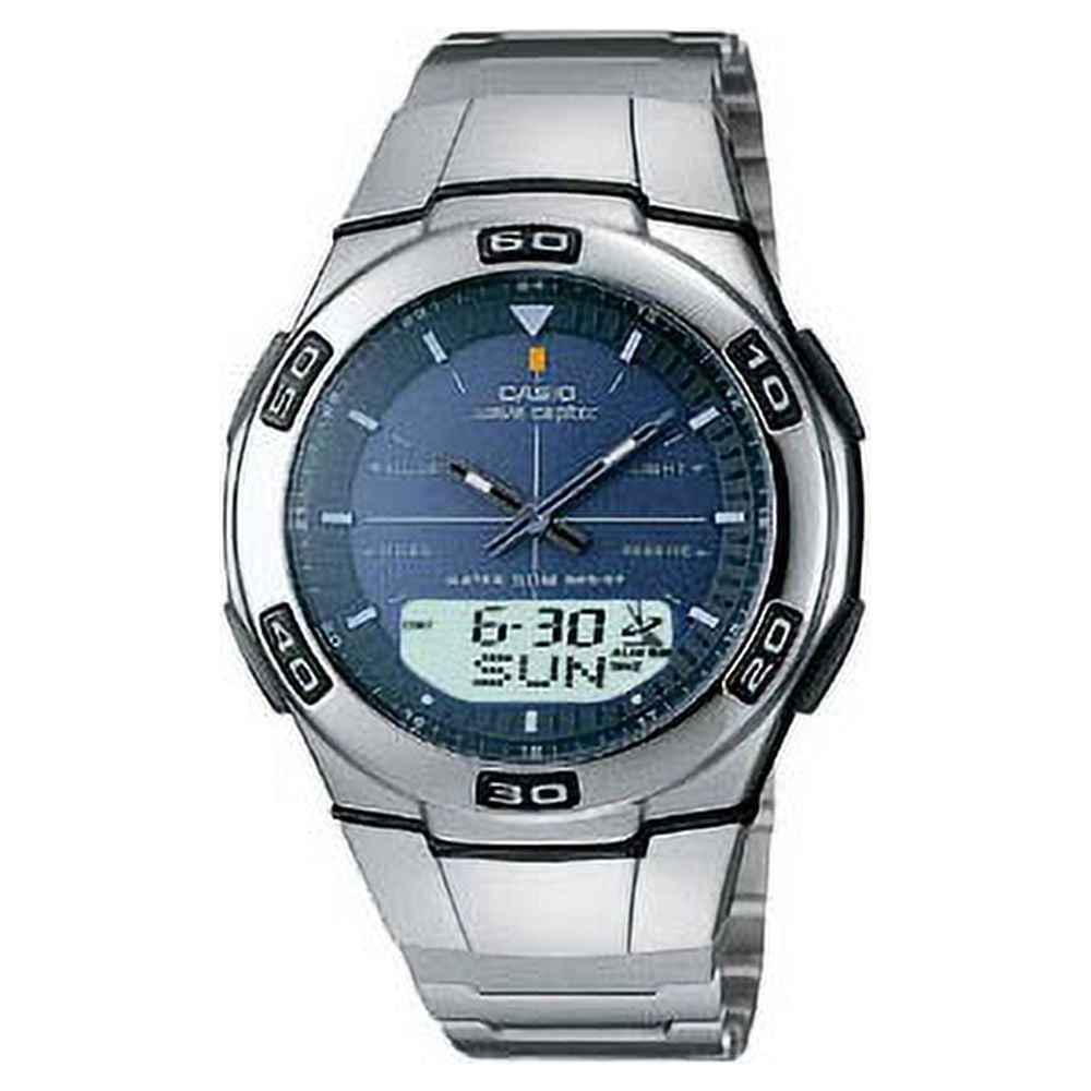 Casio Men's Atomic Ana-Digi Metal Watch - Walmart.com