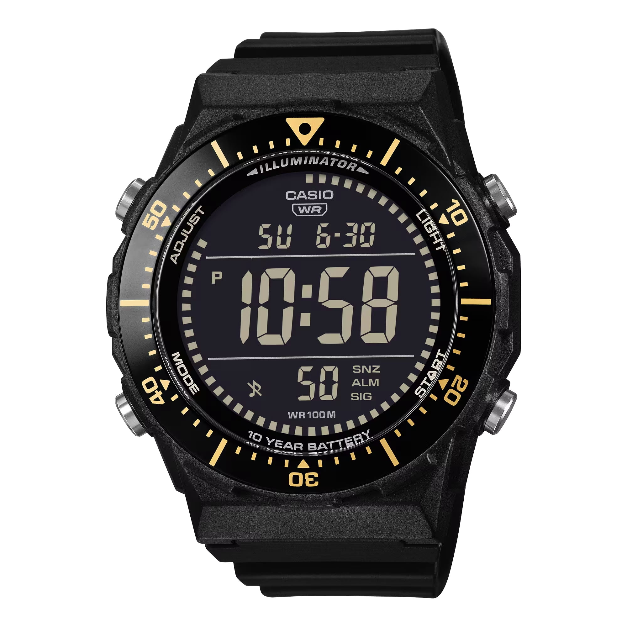Casio Men’s Black Digital Watch with Black Dial - AE-1700H-1BVCF ...