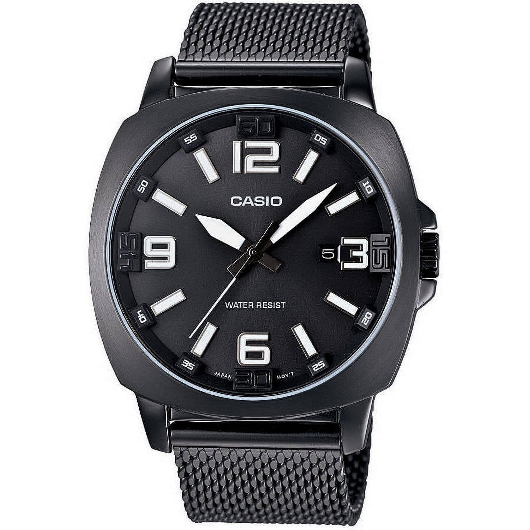 Casio Men's Casual Analog Watch, Mesh Band - Walmart.com
