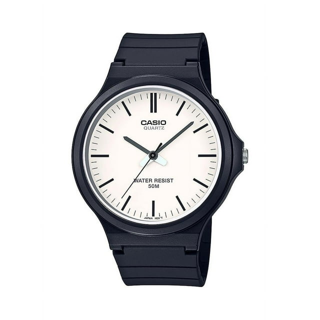 Casio Men's Classic Analog Watch, Black/White Dial- MW240-7EV - Walmart.com