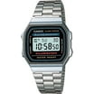 Casio A158W-1 Men's Classic Stainless Steel Water Resistant Digital Wrist Watch with LED Light ...