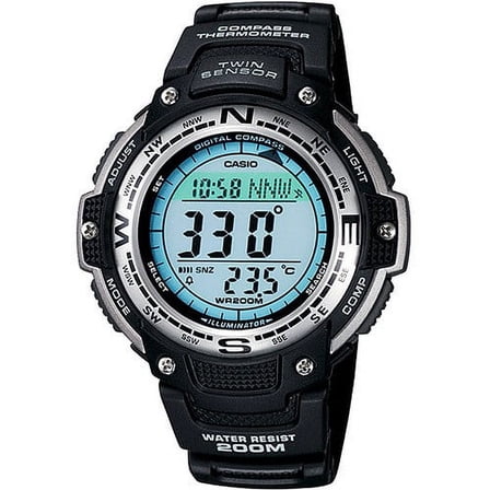 Casio Men's Twin Sensor Digital Compass Watch SGW100-3AV - Walmart.com