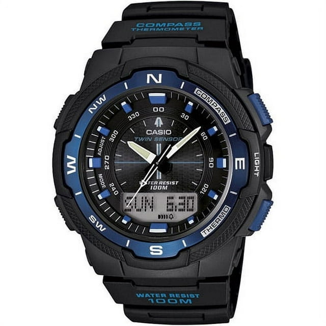 Casio Men's Classic Twin Sensor Tough Digital Watch - Thermometer ...