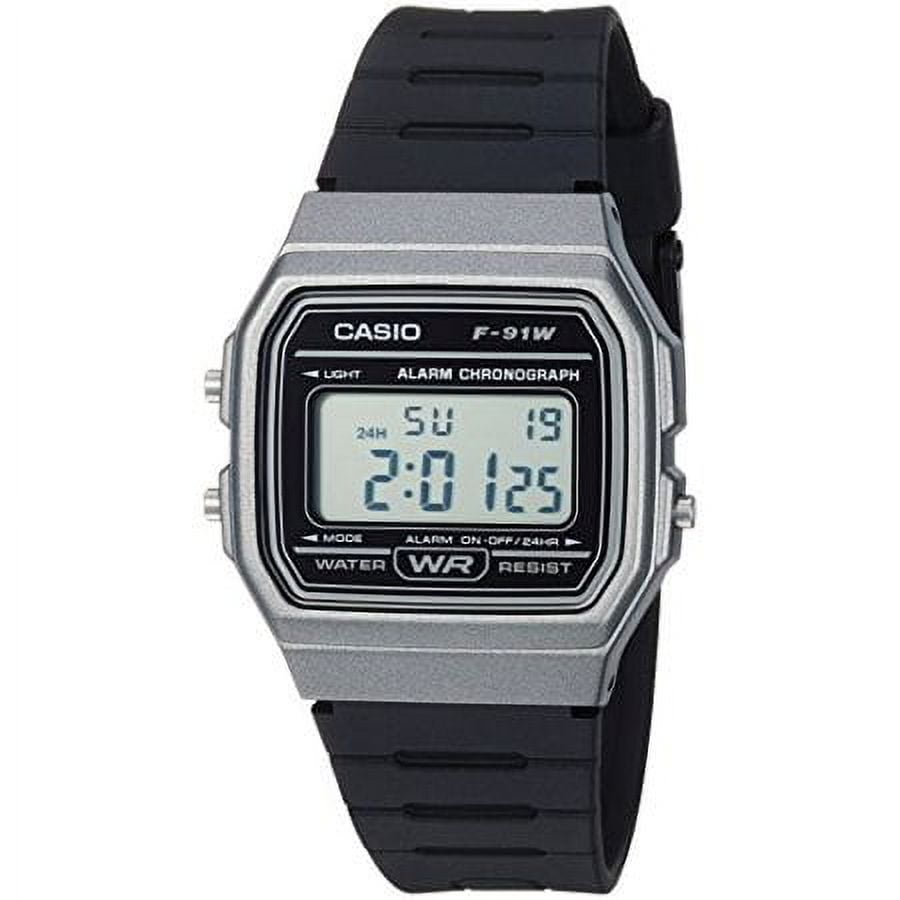 Casio Men's Digital Casual Watch, Black/Silver - F91WM-1B - Walmart.com