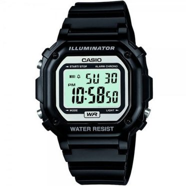 Casio Men's Digital Illuminator Sport Watch, Black Resin F108WH-1ACF ...