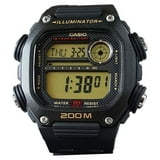 Casio Men's Digital Quartz 10-Year Battery 200m Black Resin Watch ...