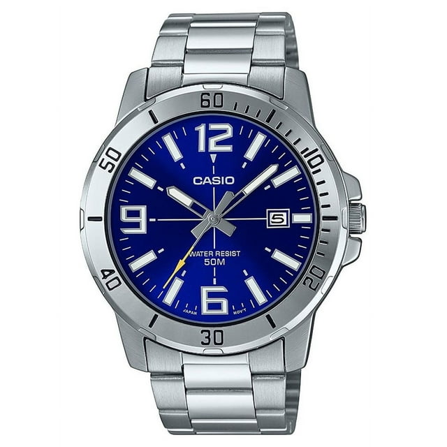 Casio Men's Diver-Style Stainless Steel Watch MTPVD01D-2BV - Walmart.com