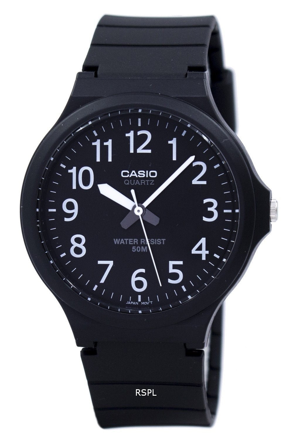 Casio Men's Easy To Read MW240-1BV Black Resin Japanese Quartz Fashion ...