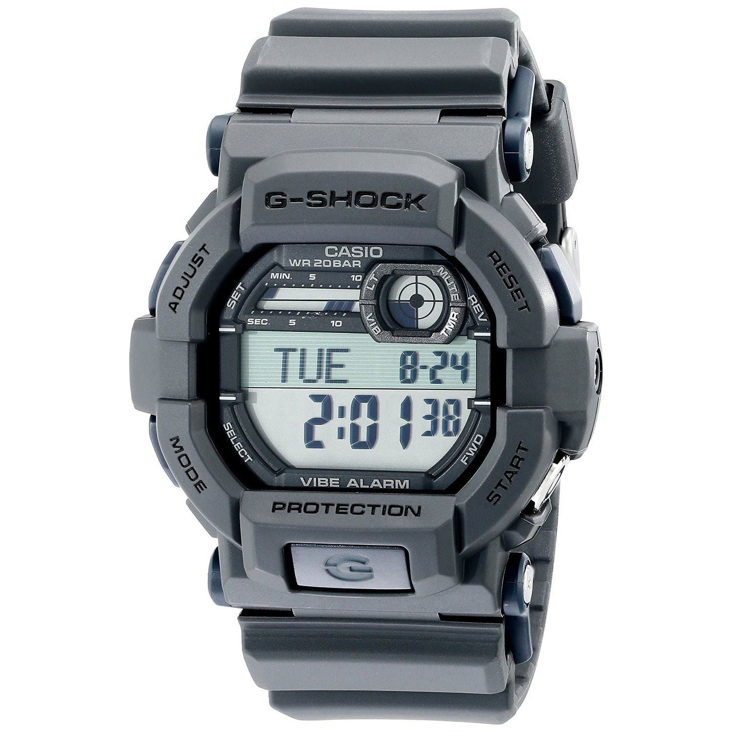 Casio G-Shock 2018 GD350-8 Vibration Alarm Watch, Gray - Walmart.com