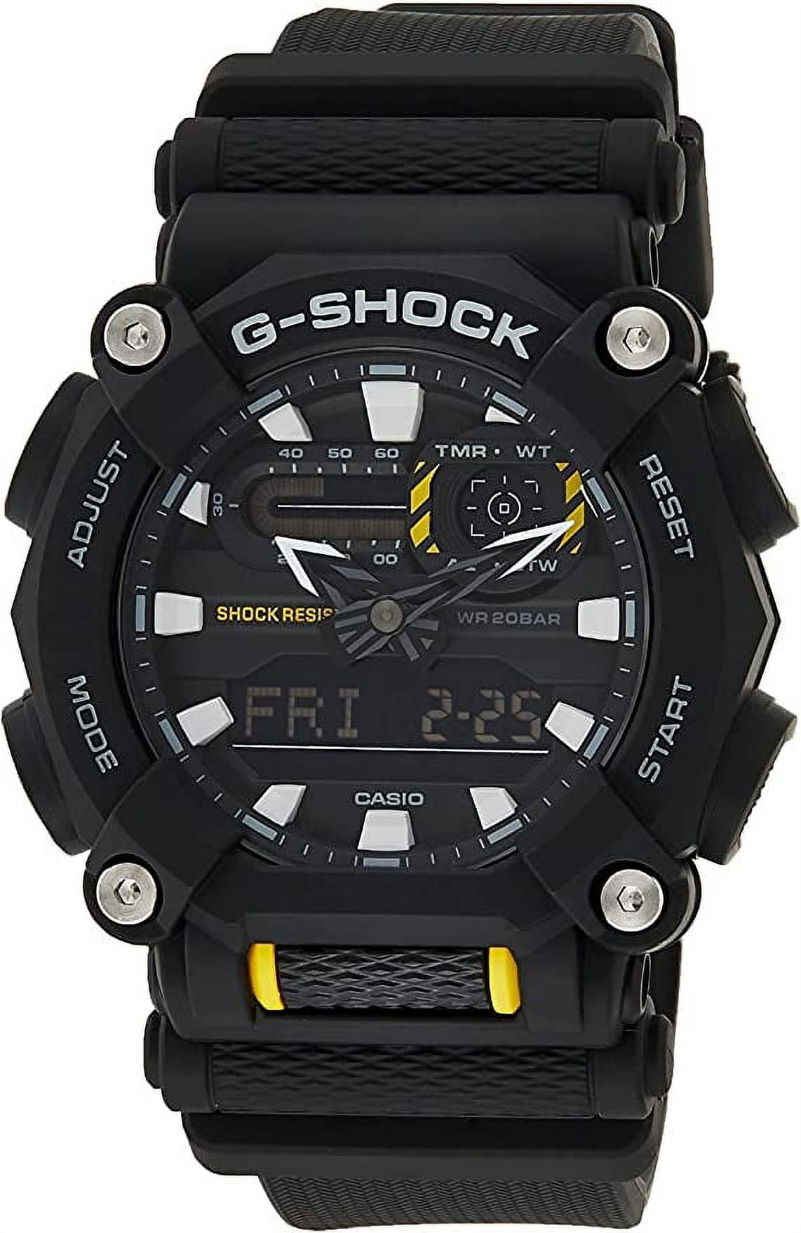 Casio GA900-1A Men's G-Shock Black Analog Digital Dial Strap Watch ...