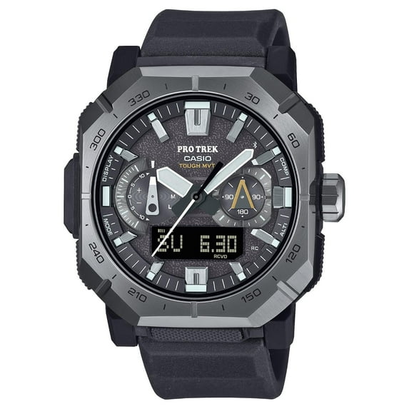 Casio Men's Pro Trek Solar Powered Atomic-Timekeeping Triple Sensor ...