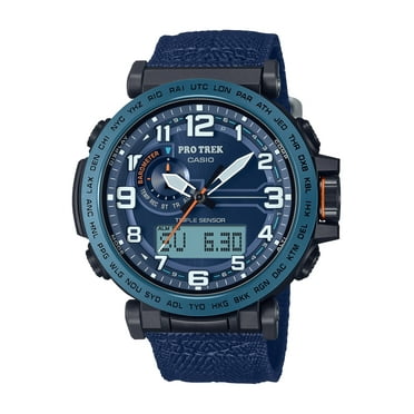 Casio Men's PRO TREK Atomic Solar Triple Sensor Watch, Titanium Band ...