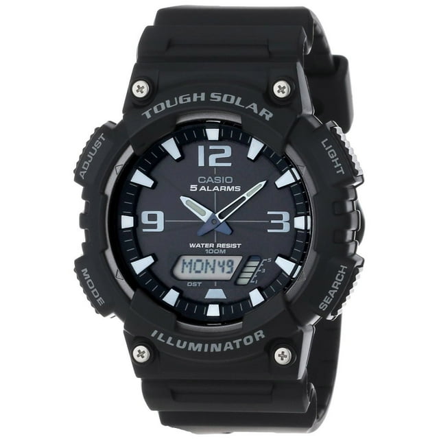 Casio Men's Solar Sport Combination Black and Gray Watch AQS810W-1AV ...