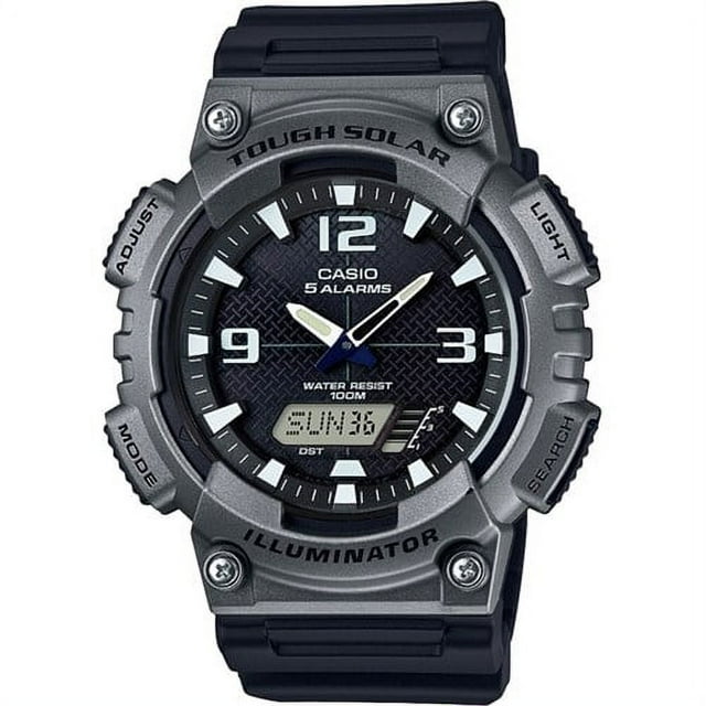 Free Shipping! Casio Men's Solar Sport Combination Black and Gunmetal ...