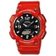 Casio Men's Solar Sport Combination Watch, Red Glossy Resin Strap ...