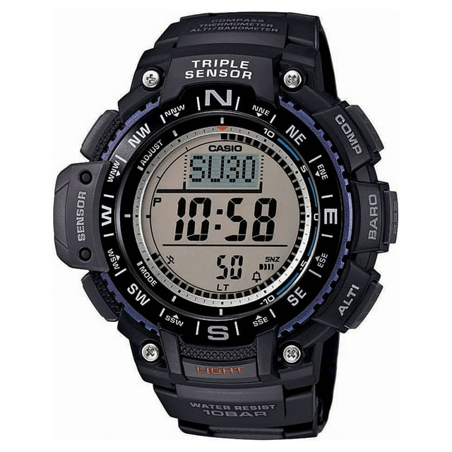 Casio Men's Triple Sensor Compass Watch, Black Strap - Walmart.com