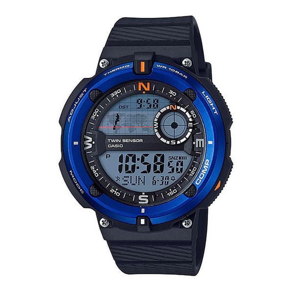 Casio Men's Twin Sensor Quartz Resin Casual Watch - Walmart.com