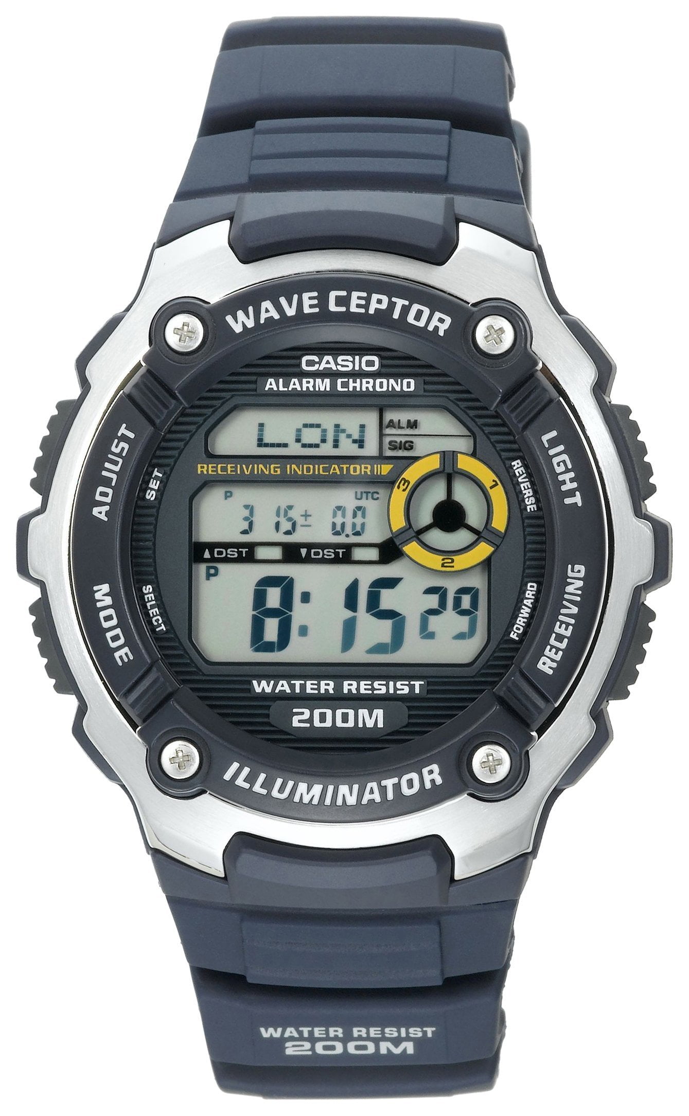 Casio Men's WV200A-2AV Waveceptor Atomic Sport Watch, Illuminator ...