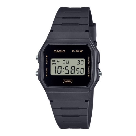 Casio POP Digital Gray Bio Based Resin Strap Quartz F-91WB-8A Unisex ...
