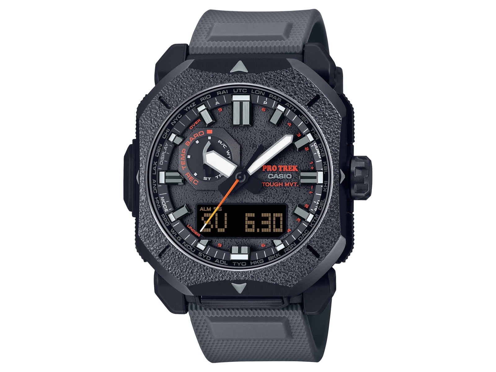 Casio PRO TREK Climber Line Triple-Sensor Atomic-Solar Watch - Men's ...