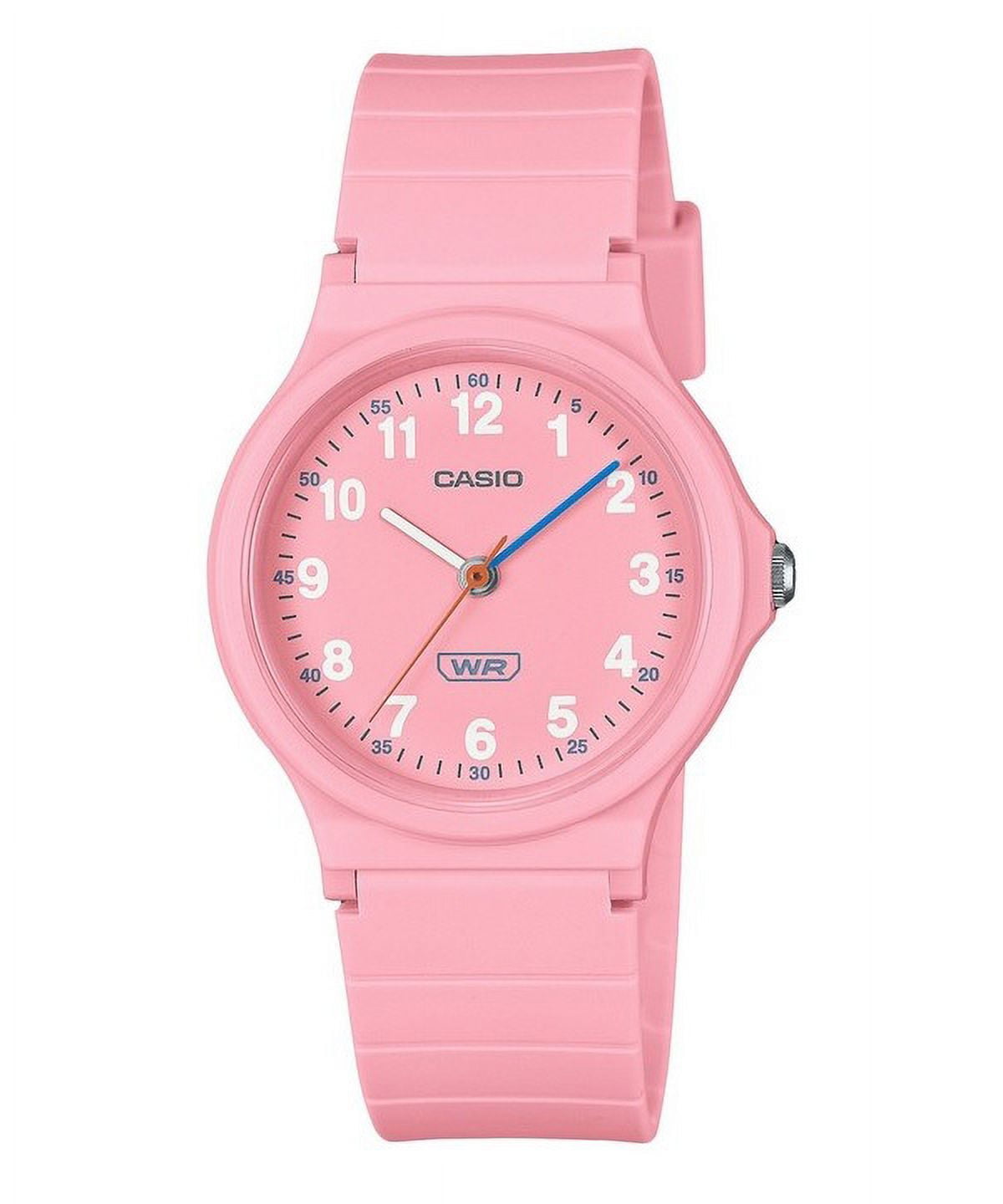 Casio Pop Analog Pink Bio Based Resin Strap Pink Dial Quartz LQ-24B-4B ...