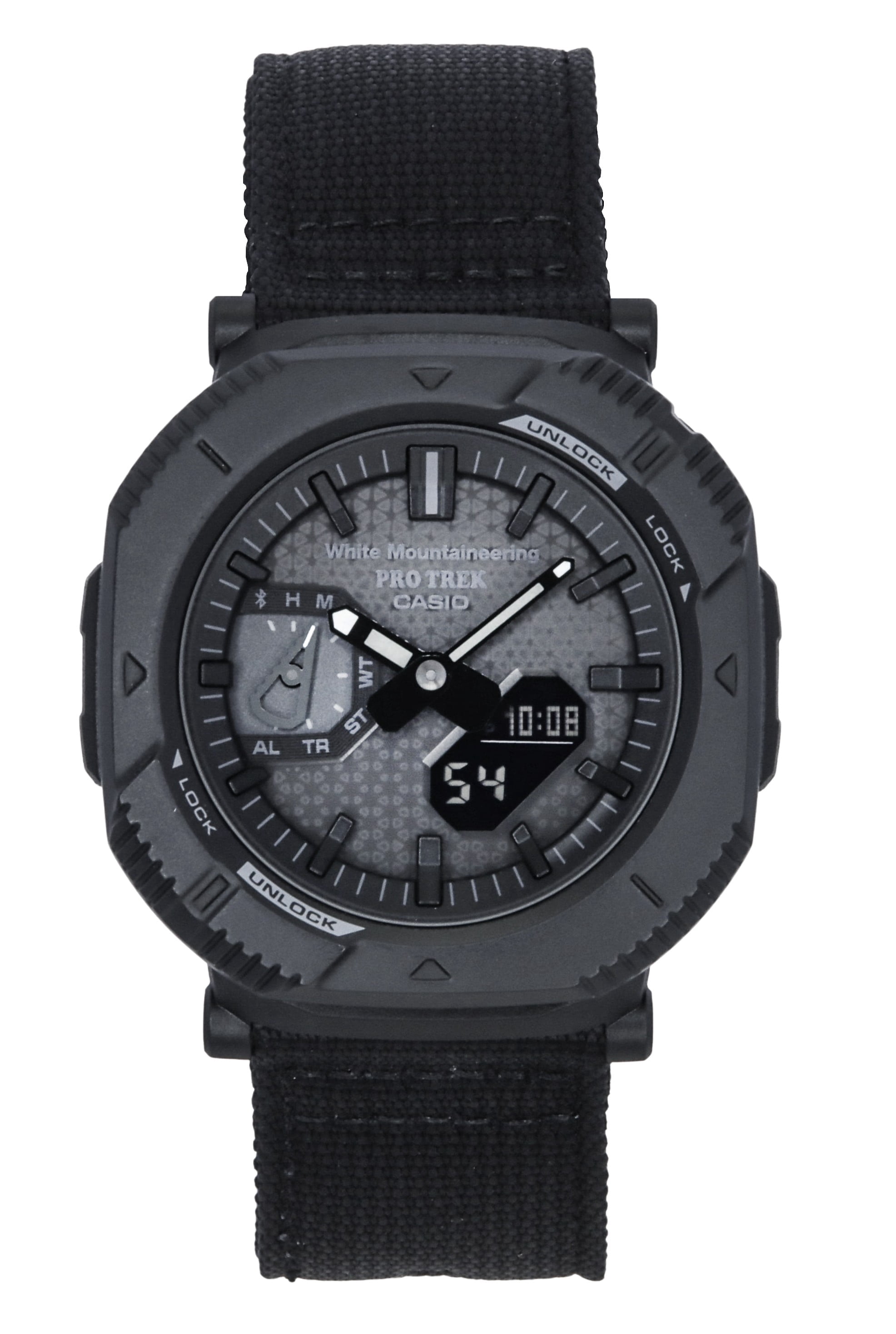 Casio Pro Trek Analog Digital White Mountaineering Black Dial Solar PRJ ...