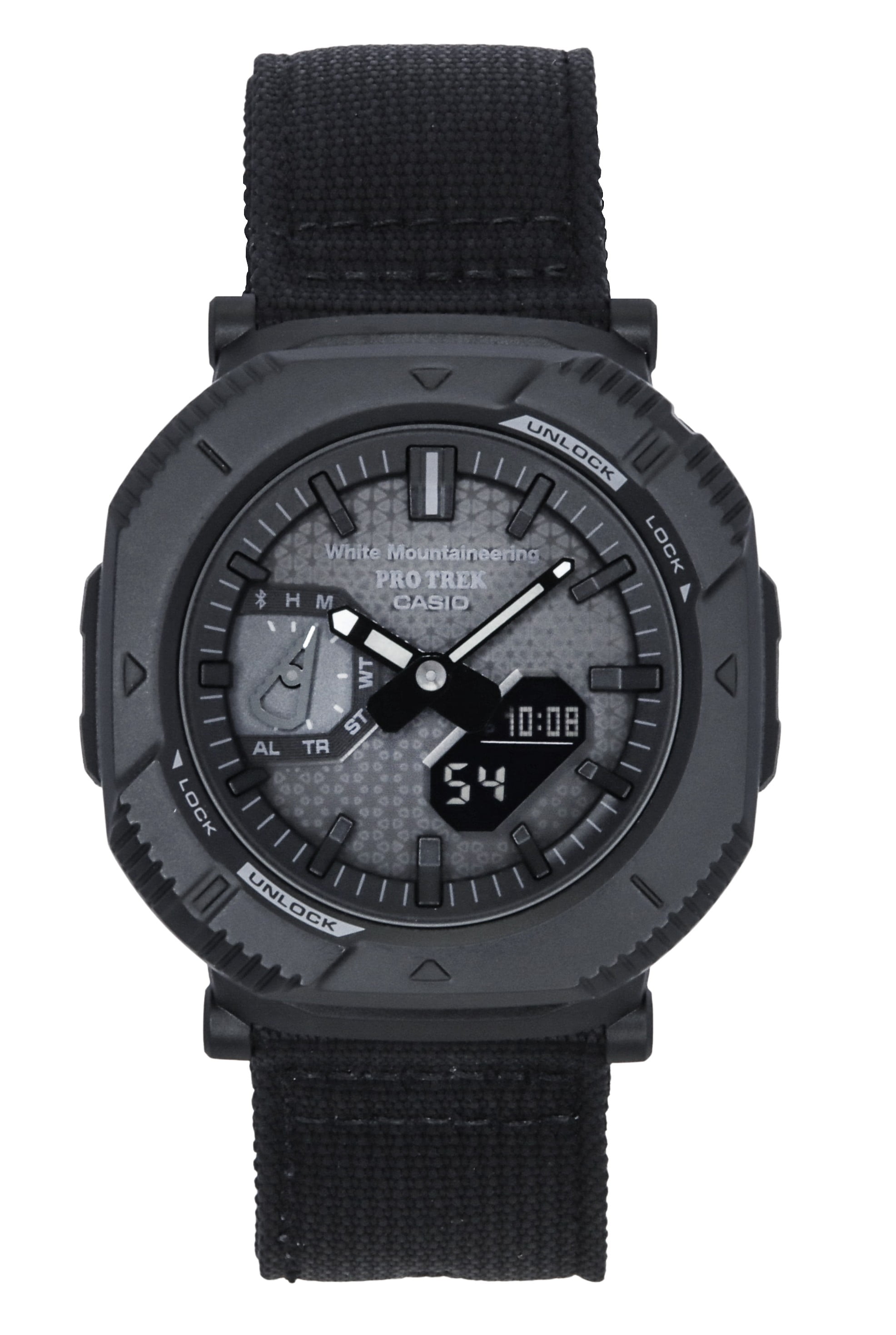 Casio Pro Trek Analog Digital White Mountaineering Black Dial Solar PRJ ...