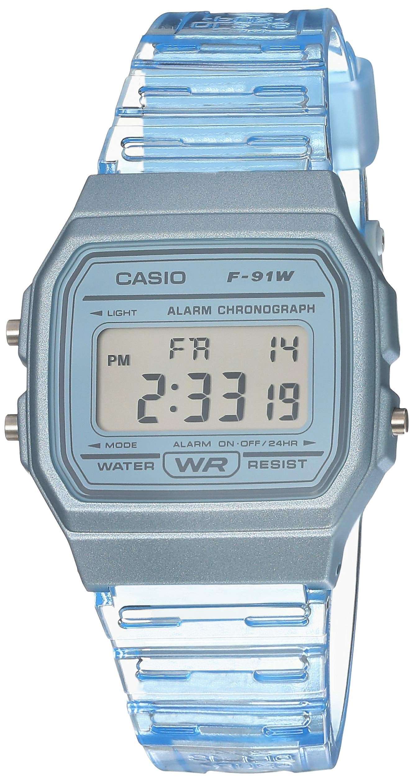 Casio Quartz Watch with Resin Strap, Blue, 20 (Model: F-91WS-2CF ...