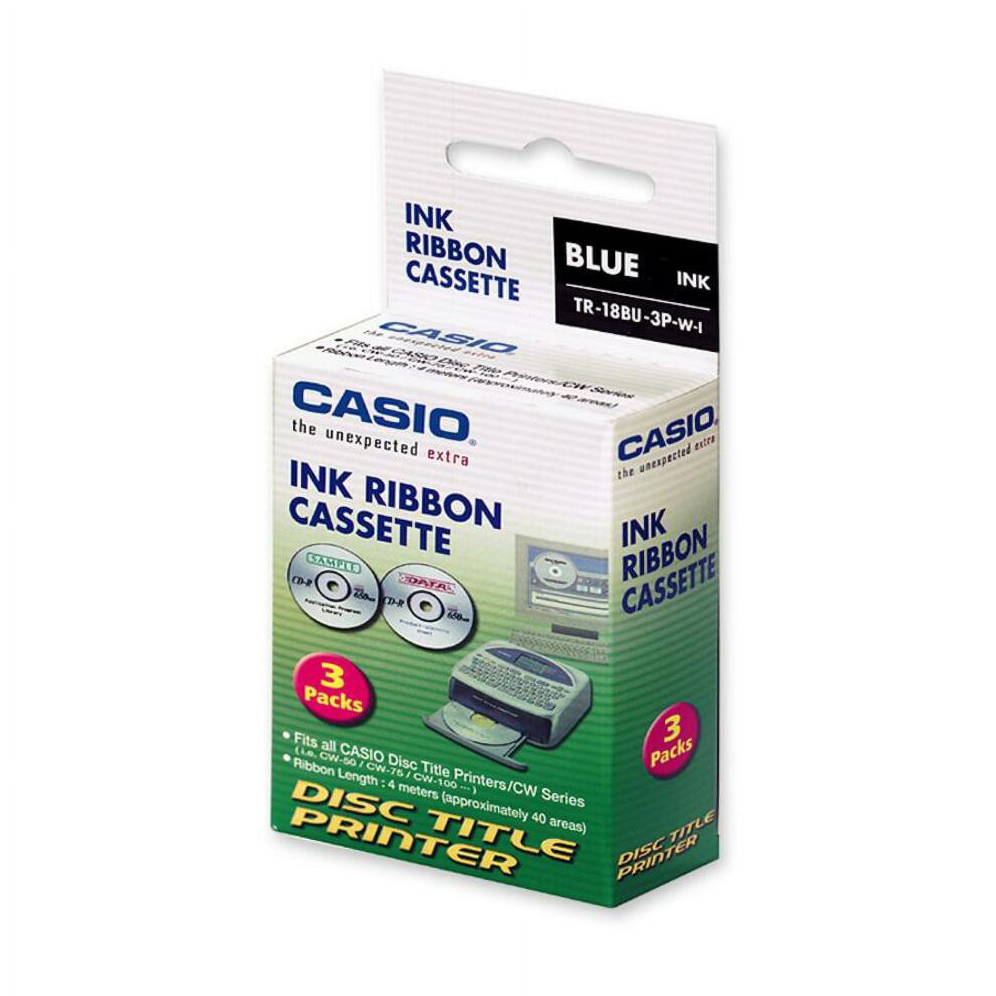 Casio Ribbon Cartridge - Thermal Transfer - Blue - Walmart.com