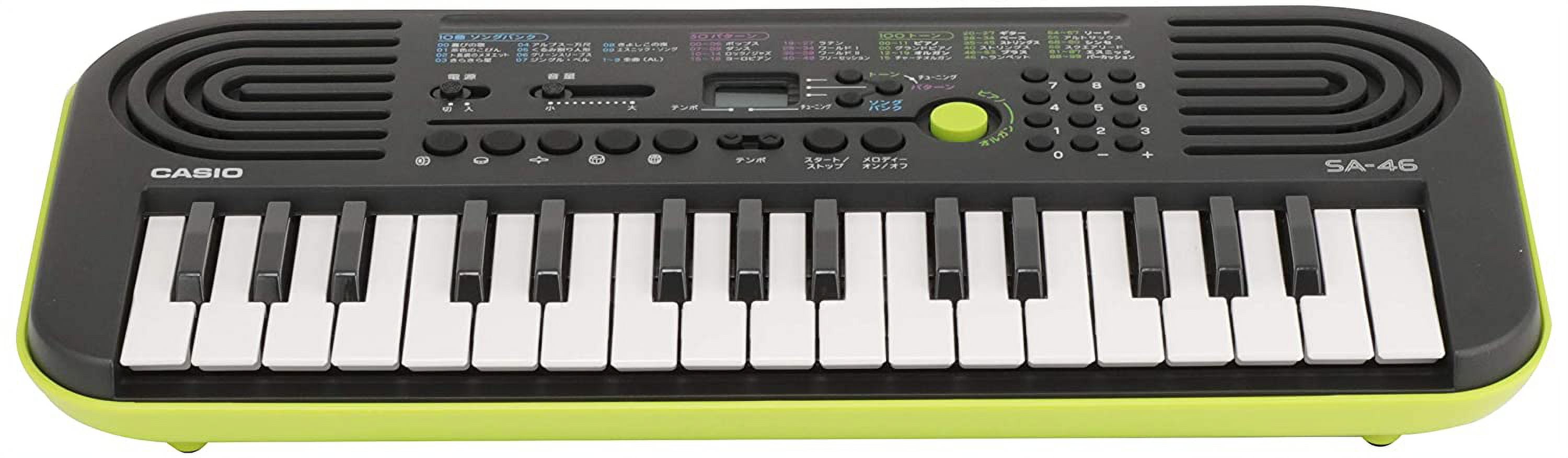 Casio SA-46 32 Mini Keys Musical Keyboard (Black/Green) 2023 - Green ...