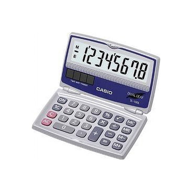 Casio SL-100L 8-Digit Folding Solar Calculator perfect for Elementary ...