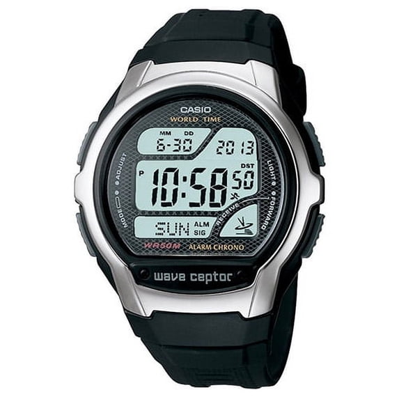 Casio, Sport Digital Atomic Watch, WV58A-1A, 44mm, World Time - Walmart.com
