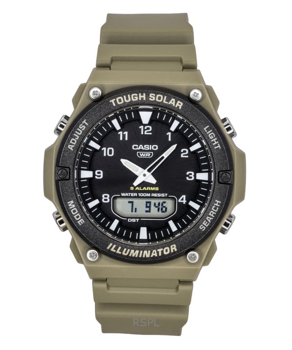 Casio Standard Analog Digital Resin Strap Black Dial Solar AQ-S820W-5AV ...