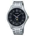 Casio Standard Analog Moon Phase Black Dial Quartz MTP-M100D-1A Men's ...
