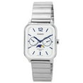 Casio Men's Analog Moon Phase Silver Dial Quartz Watch MTP-M305D-7A ...