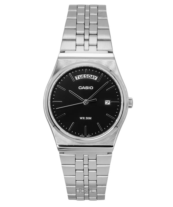 Casio Standard Analog Stainless Steel Black Dial Quartz MTP-B146D-1AV Men's Watch - Walmart.com