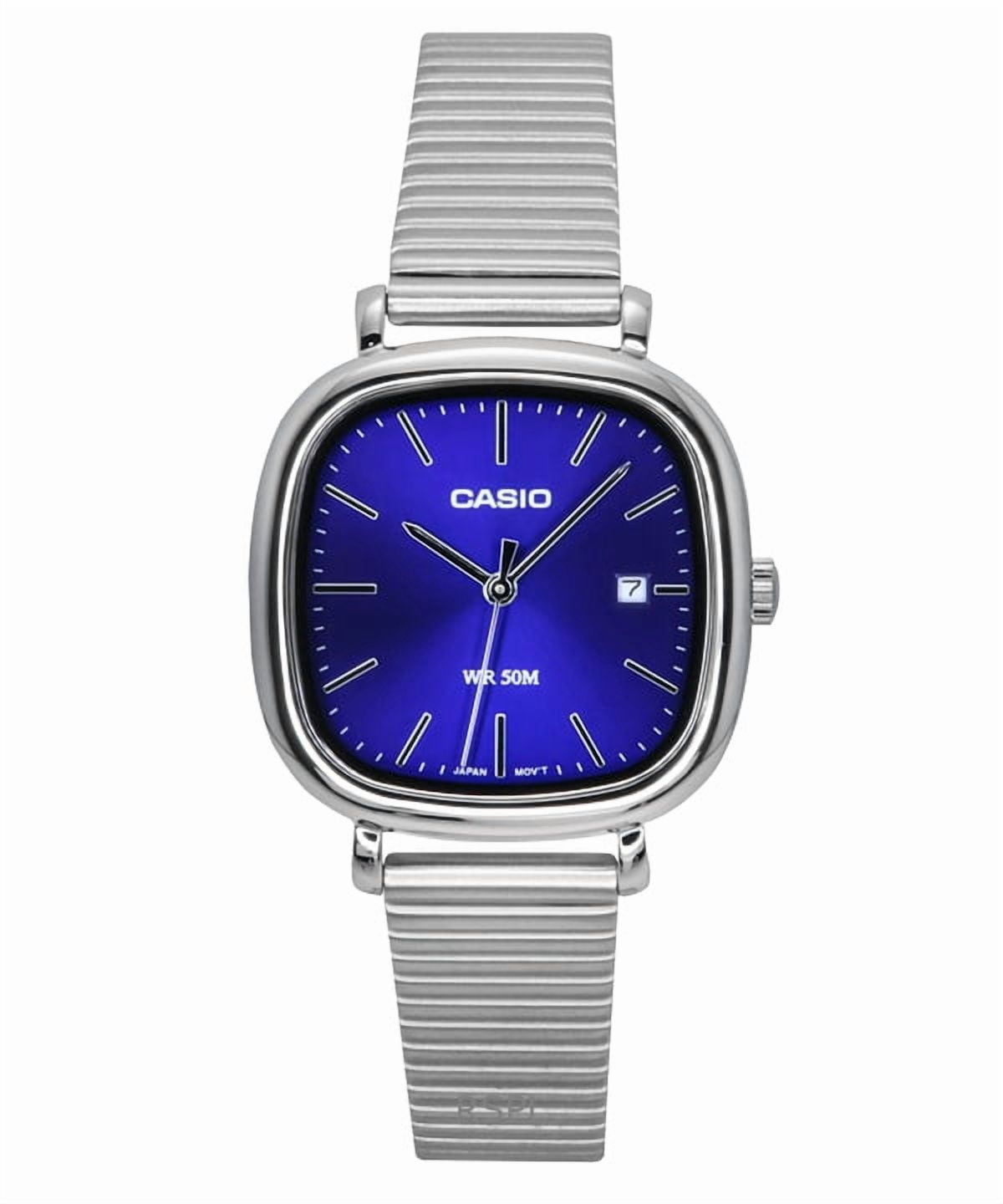 Casio Standard Analog Stainless Steel Blue Dial Quartz LTP-B166D-2AV ...