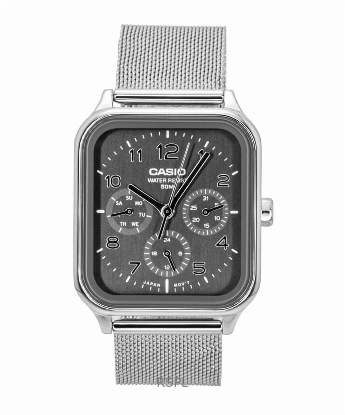 Casio Standard Analog Stainless Steel Grey Dial Quartz MTP-M306M-8AV ...